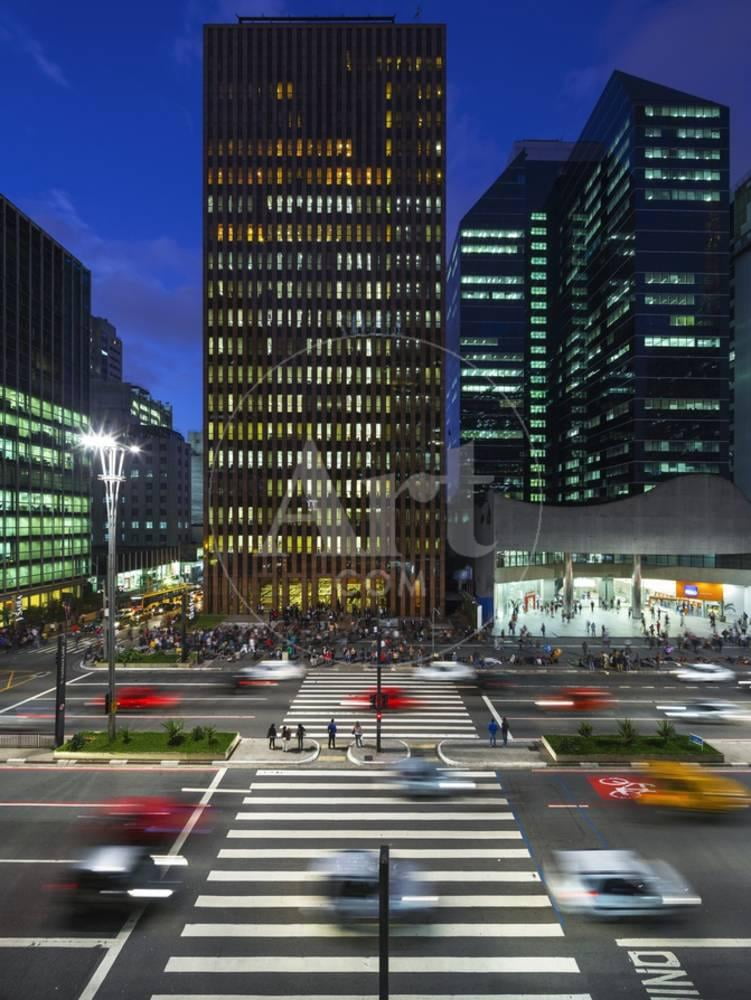 Paulista Avenue at Night, Sao Paulo, Scenic Unframed Photographic Print ...