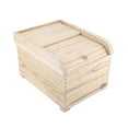 Dracceev Paulownia Wood Shuttered Rice Storage Bin Environmental ...