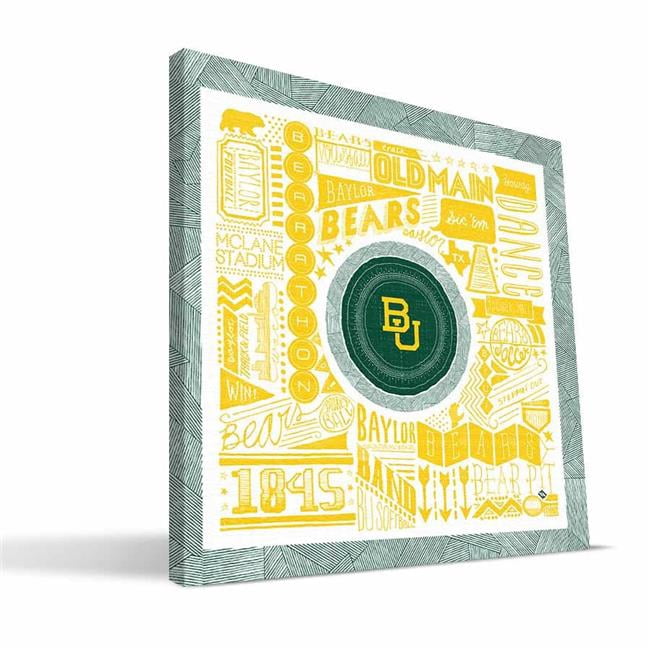 Paulson Designs BAYPG2424 Baylor Pictograph Canvas, 24 x 24 in ...