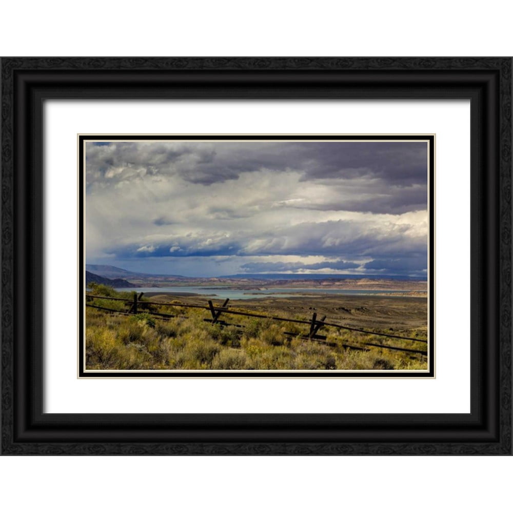 Paulson, Don 24x17 Black Ornate Wood Framed with Double Matting Museum ...