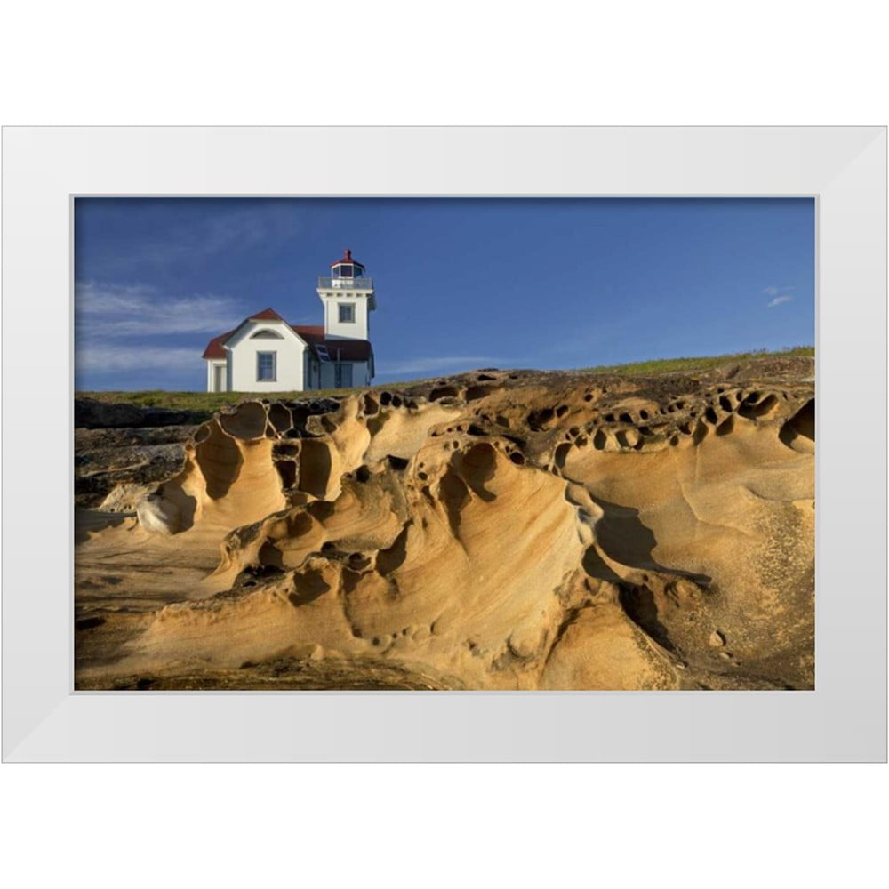 Paulson, Don 24x17 White Modern Wood Framed Museum Art Print Titled - Washington, San Juan Ils ...