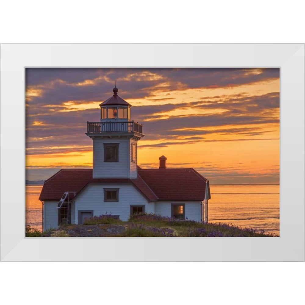 Paulson, Don 32x23 White Modern Wood Framed Museum Art Print Titled - Washington, San Juan ...