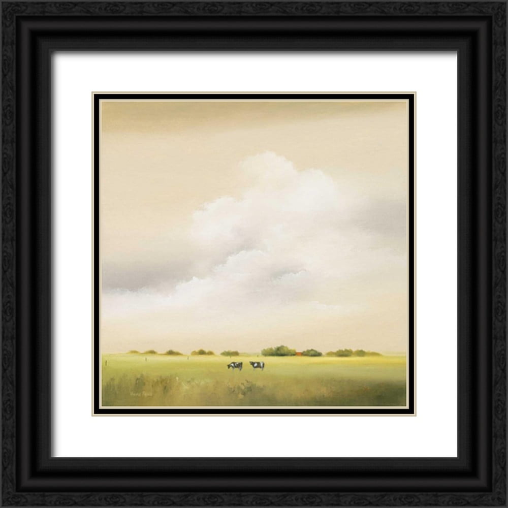 Paus, Hans 15x15 Black Ornate Wood Framed with Double Matting Museum ...