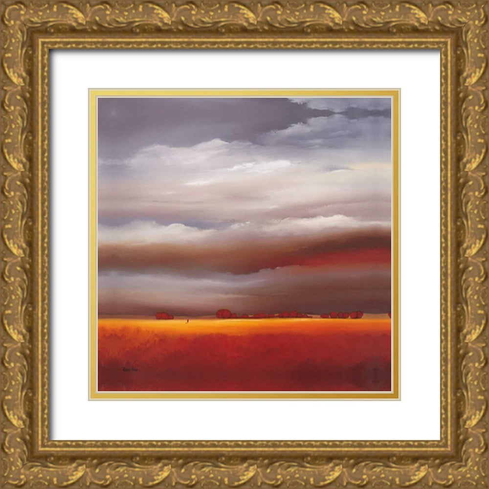 Paus, Hans 15x15 Gold Ornate Wood Framed with Double Matting Museum Art ...