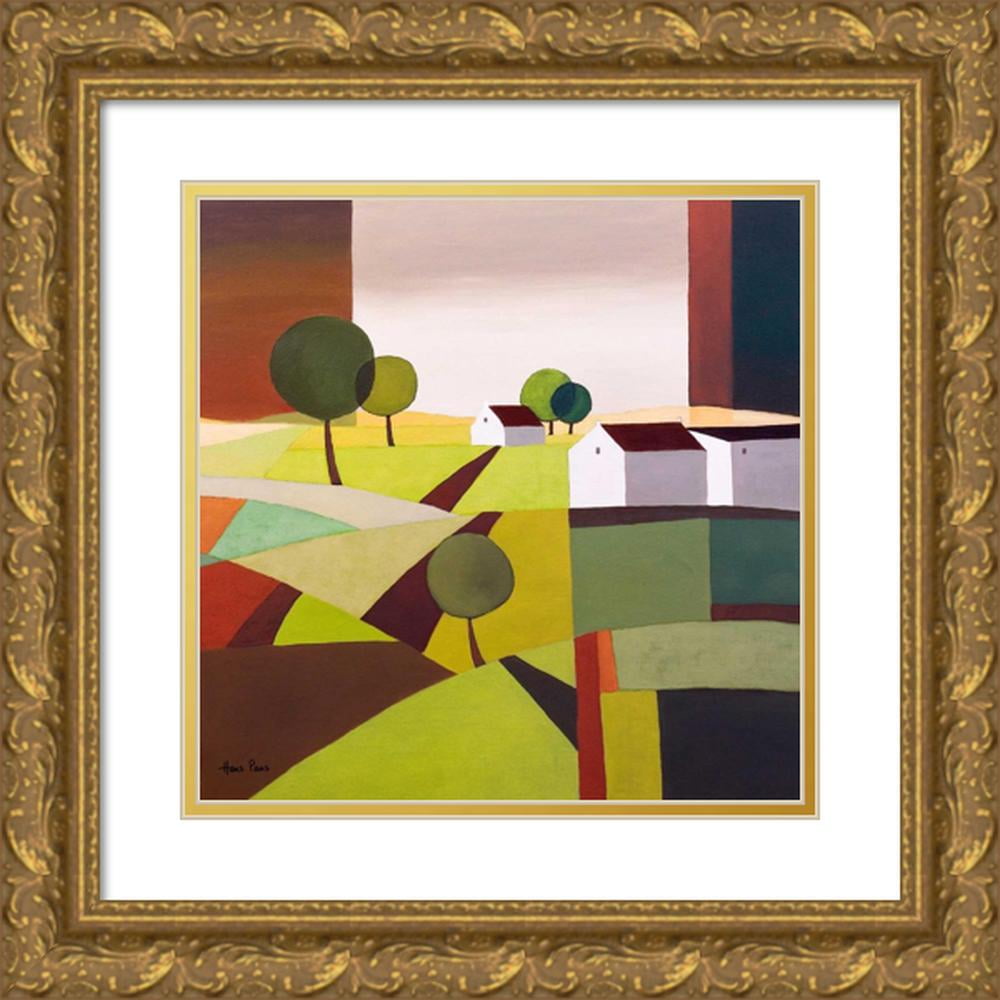 Paus, Hans 15x15 Gold Ornate Wood Framed with Double Matting Museum Art ...