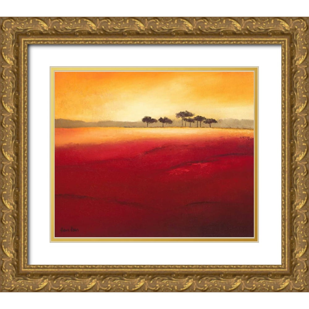 Paus, Hans 17x15 Gold Ornate Wood Framed with Double Matting Museum Art ...