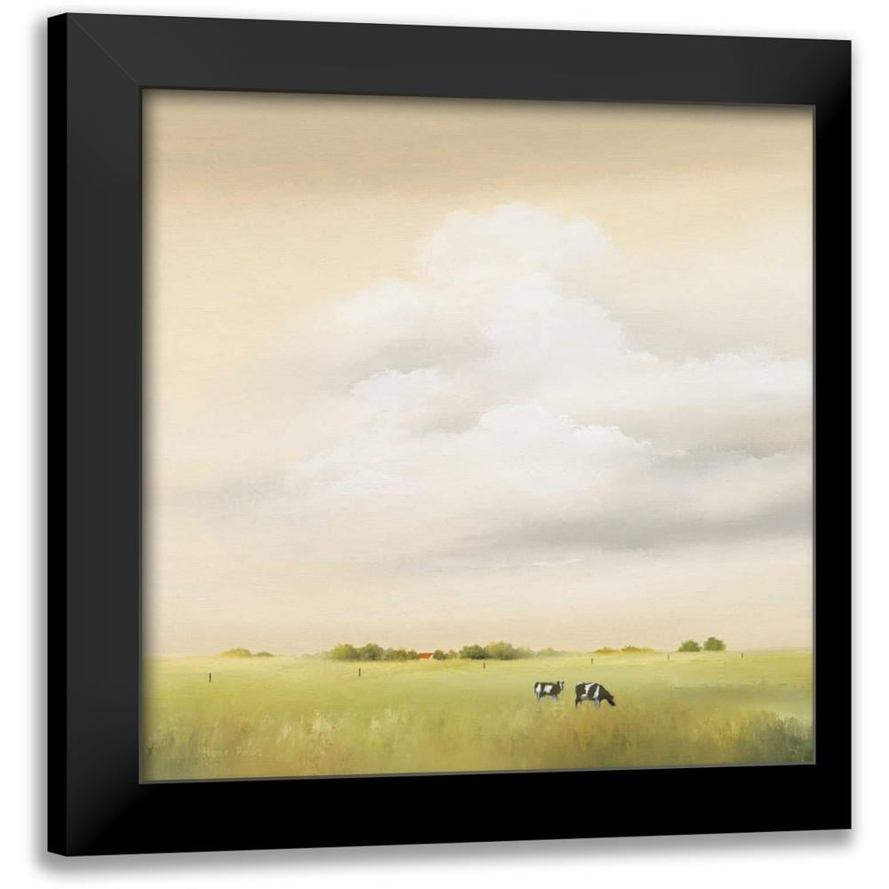 Paus, Hans 20x20 Black Modern Framed Museum Art Print Titled - Cows I ...