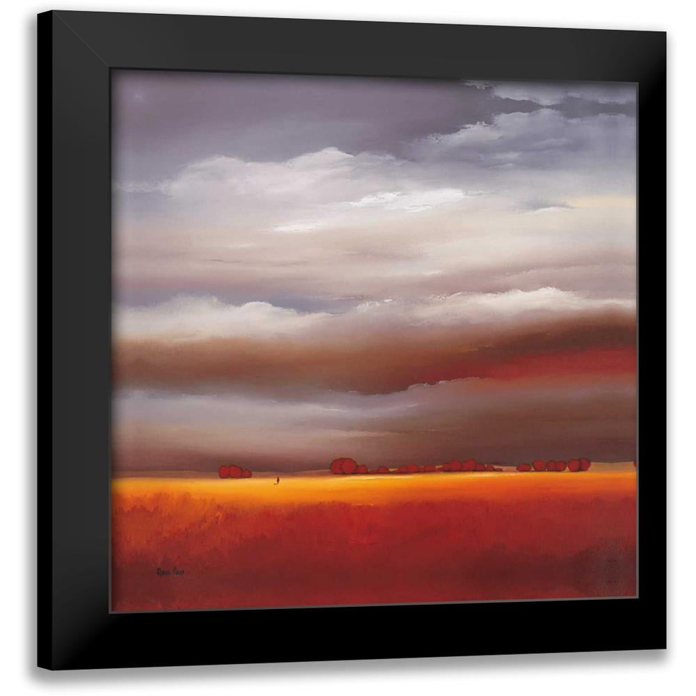 Paus, Hans 20x20 Black Modern Framed Museum Art Print Titled - Evening ...