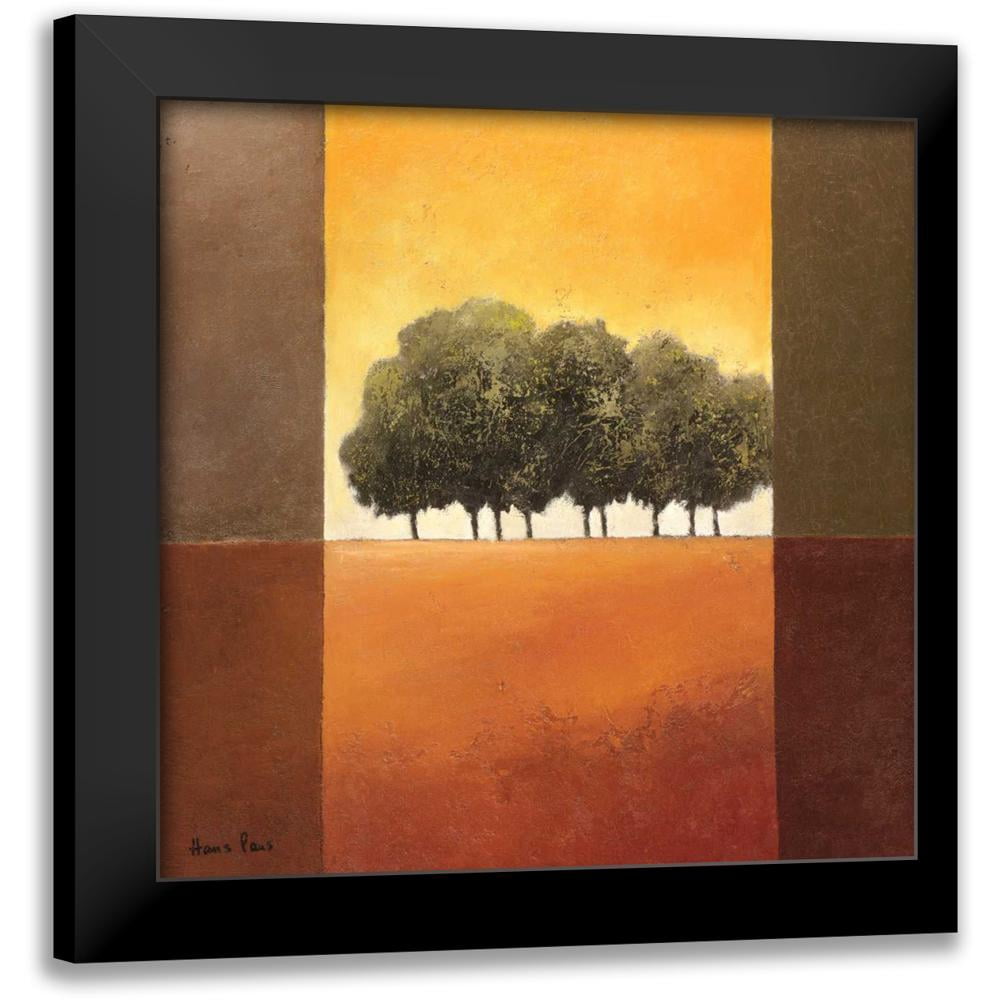 Paus, Hans 20x20 Black Modern Framed Museum Art Print Titled - Trees ...