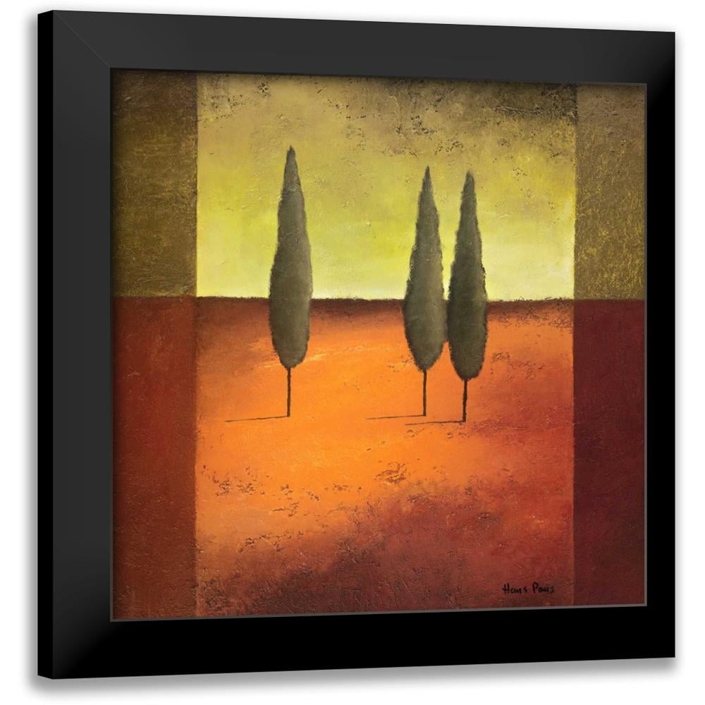 Paus, Hans 20x20 Black Modern Framed Museum Art Print Titled - Trees IV ...