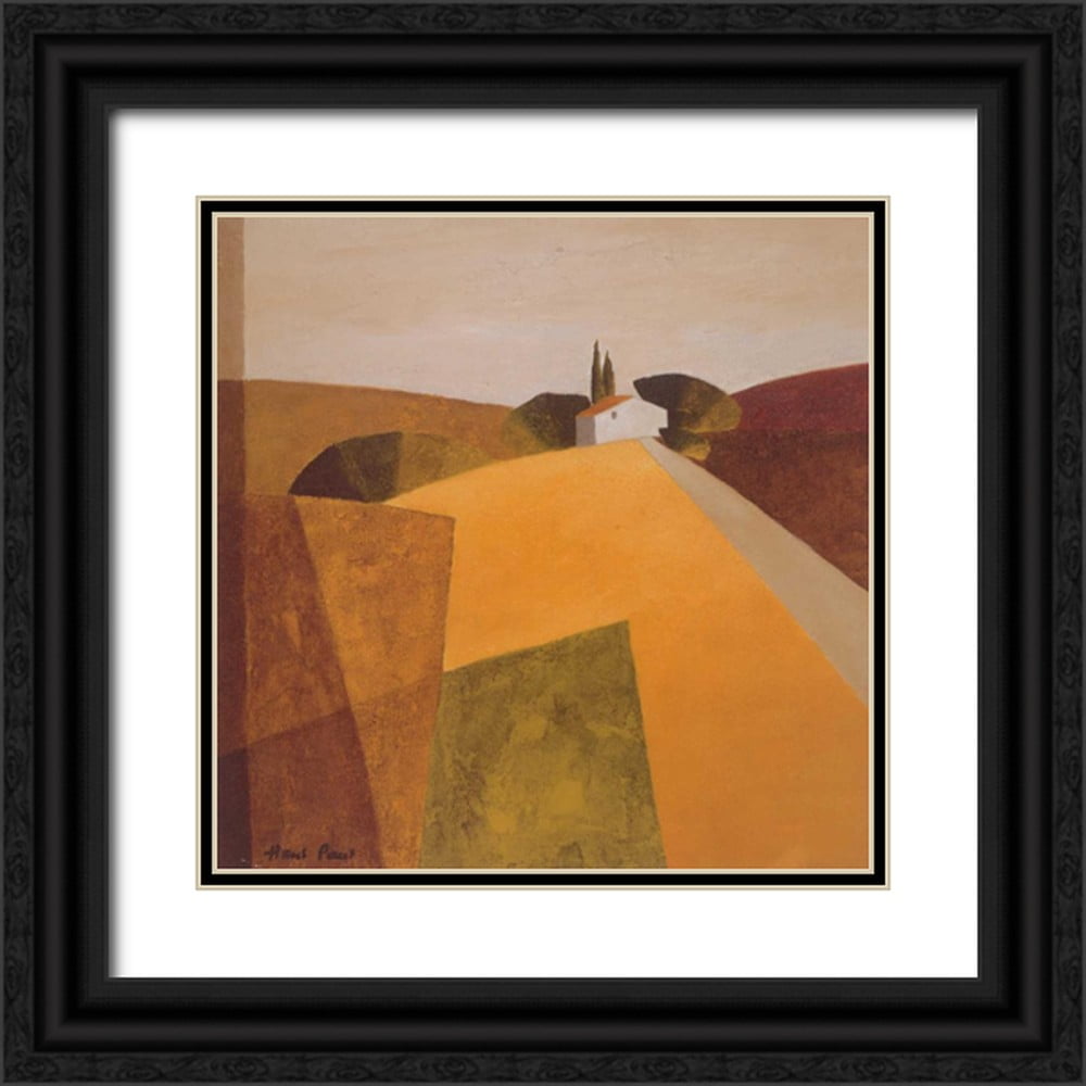 Paus, Hans 20x20 Black Ornate Wood Framed with Double Matting Museum ...