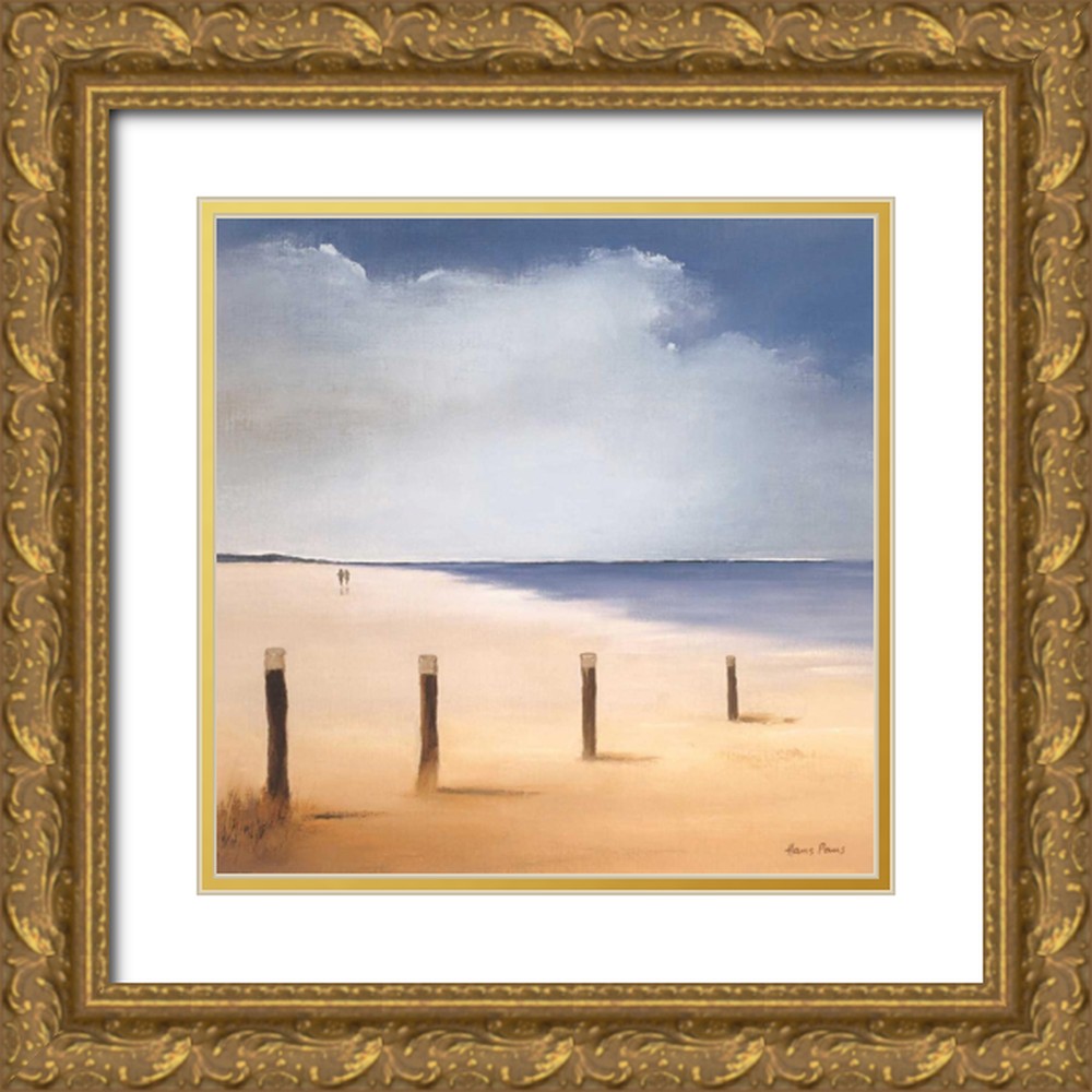Paus, Hans 20x20 Gold Ornate Wood Framed with Double Matting Museum Art ...