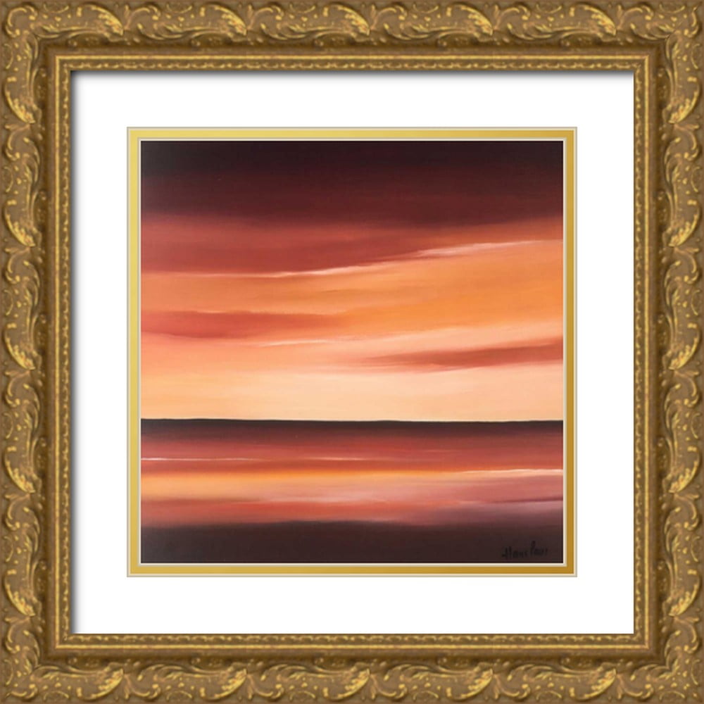 Paus, Hans 20x20 Gold Ornate Wood Framed with Double Matting Museum Art ...