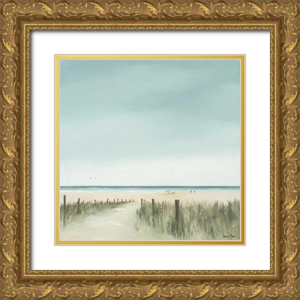 Paus, Hans 20x20 Gold Ornate Wood Framed with Double Matting Museum Art ...