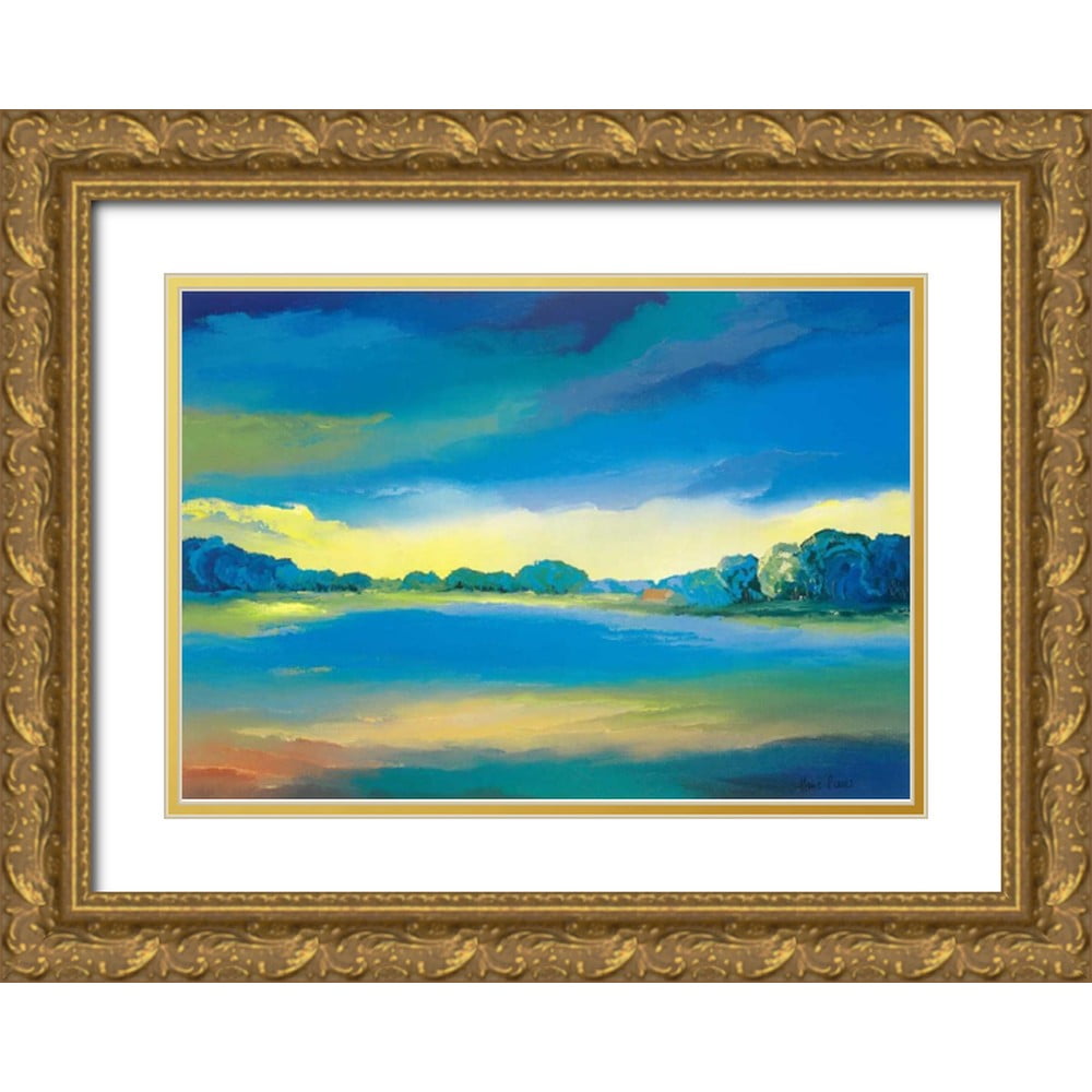 Paus, Hans 24x18 Gold Ornate Wood Framed with Double Matting Museum Art ...