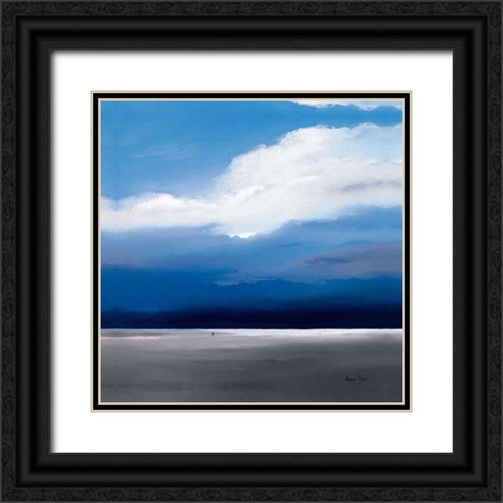 Paus, Hans 26x26 Black Ornate Wood Framed with Double Matting Museum ...