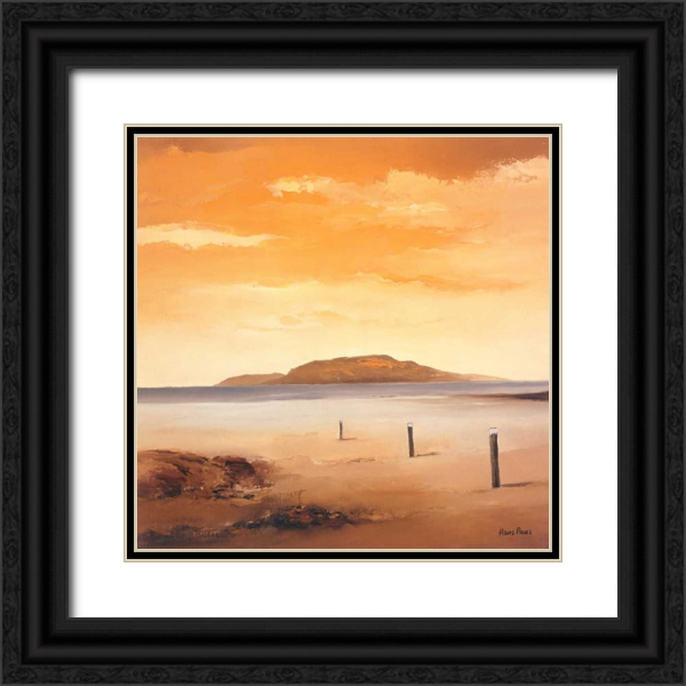 Paus, Hans 26x26 Black Ornate Wood Framed with Double Matting Museum ...