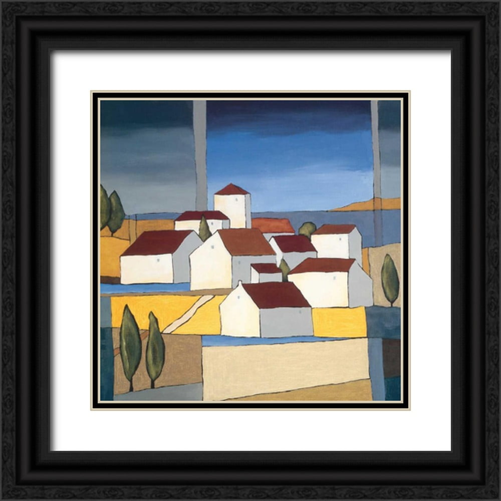 Paus, Hans 26x26 Black Ornate Wood Framed with Double Matting Museum ...