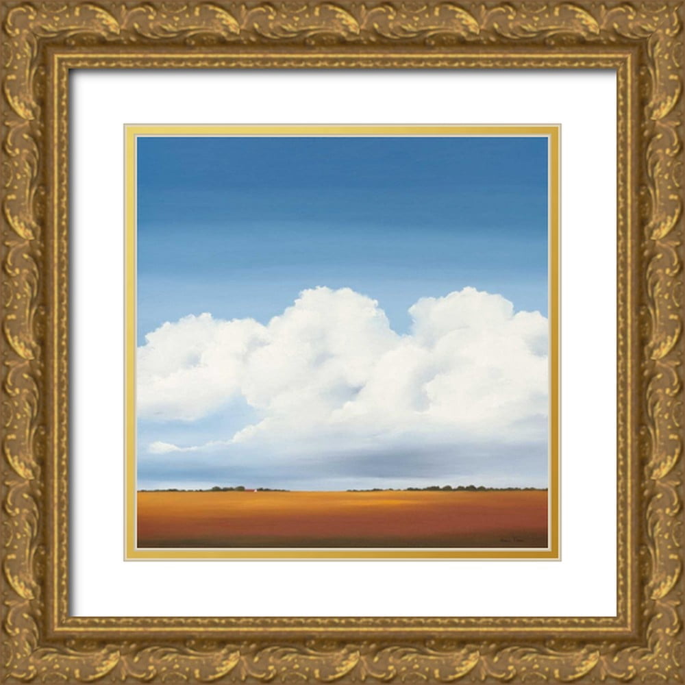 Paus, Hans 26x26 Gold Ornate Wood Framed with Double Matting Museum Art ...