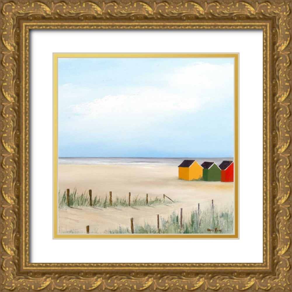 Paus, Hans 26x26 Gold Ornate Wood Framed with Double Matting Museum Art ...