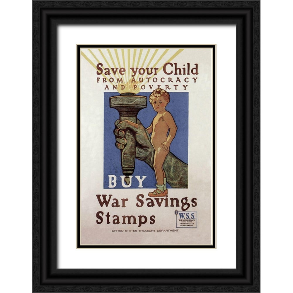 Paus, Herbert A. 11x14 Black Ornate Wood Framed with Double Matting ...