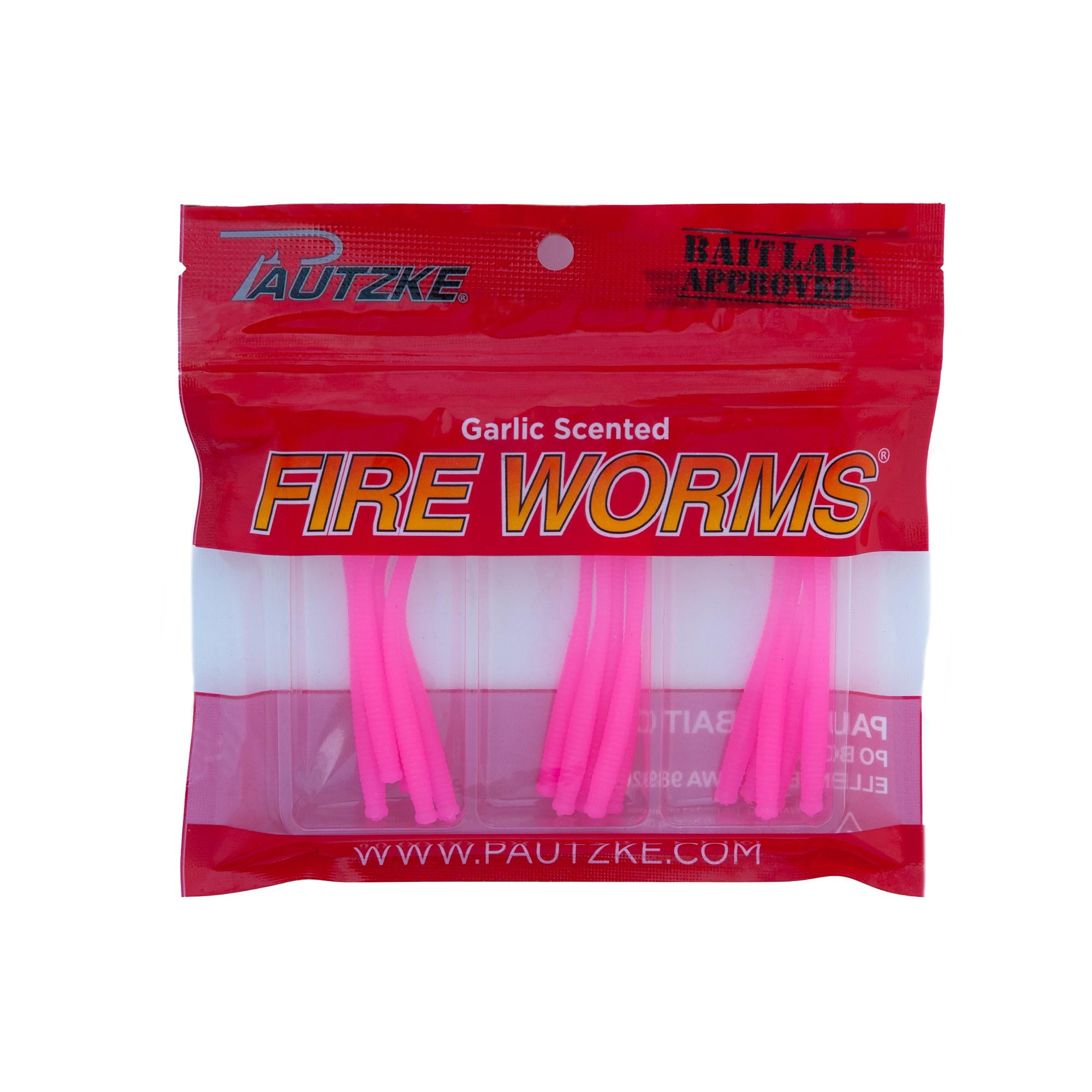 Pautzke Fire Worms, Pink 15 Count, 2.5 Inches, Ideal for Trout Fishing ...