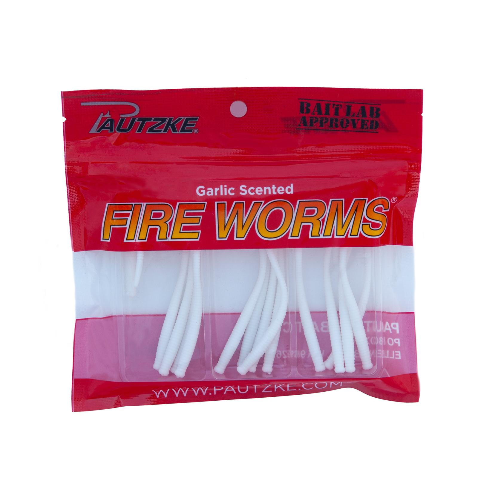 Pautzke FWORM/WHT Fire Worms, White 15 Count, 2 ? inches - Walmart.com