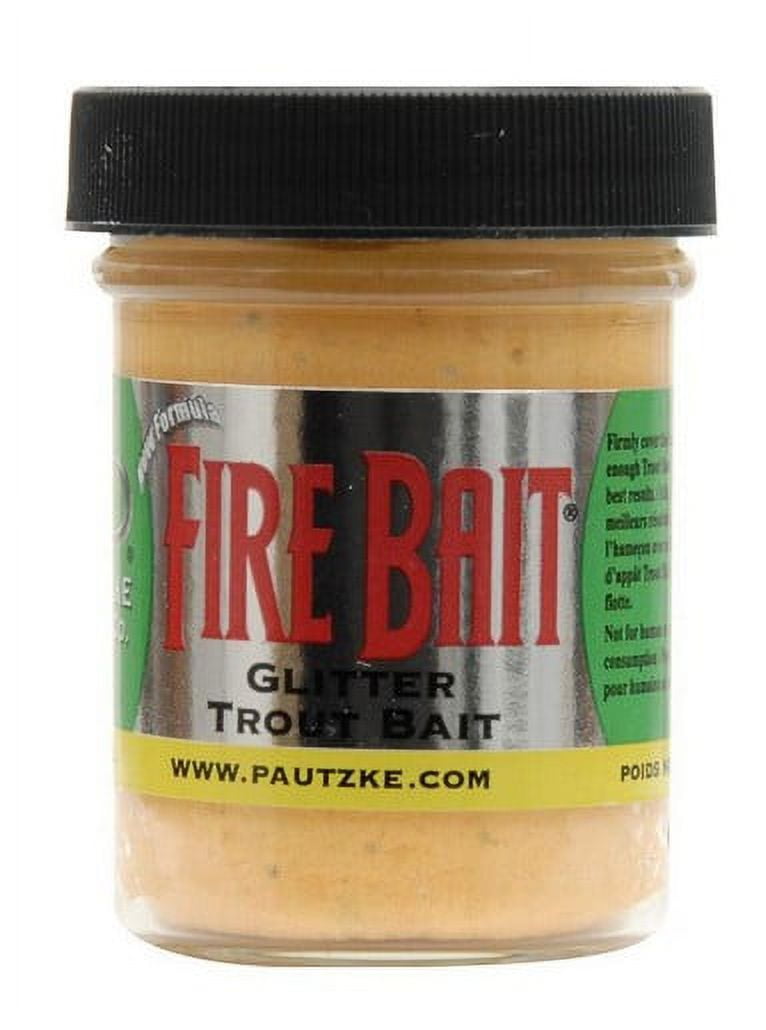 Pautzke Fire Bait, Peach Garlic Trout Dough Bait, Glitter Colors, 1.5 ...