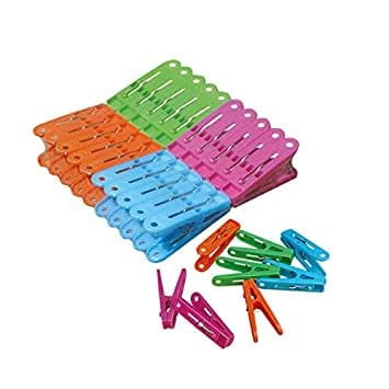 Pavan Ecommerce Cloth Drying NonSlip Light Plastic Clips Multicolour ...