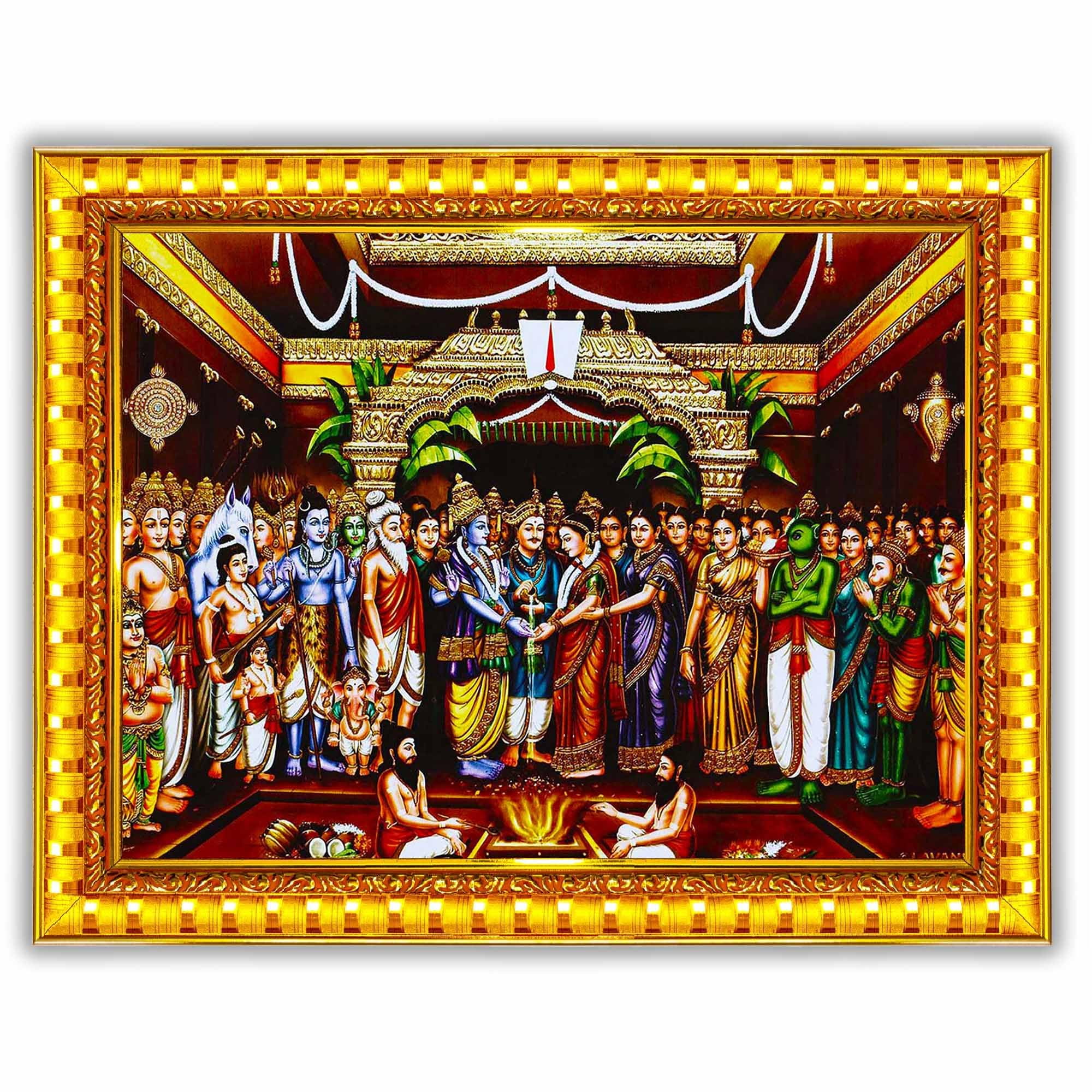 Pavan Photo Laminations Tirupati Balaji Padmavati Srinivasa Kalyanam ...