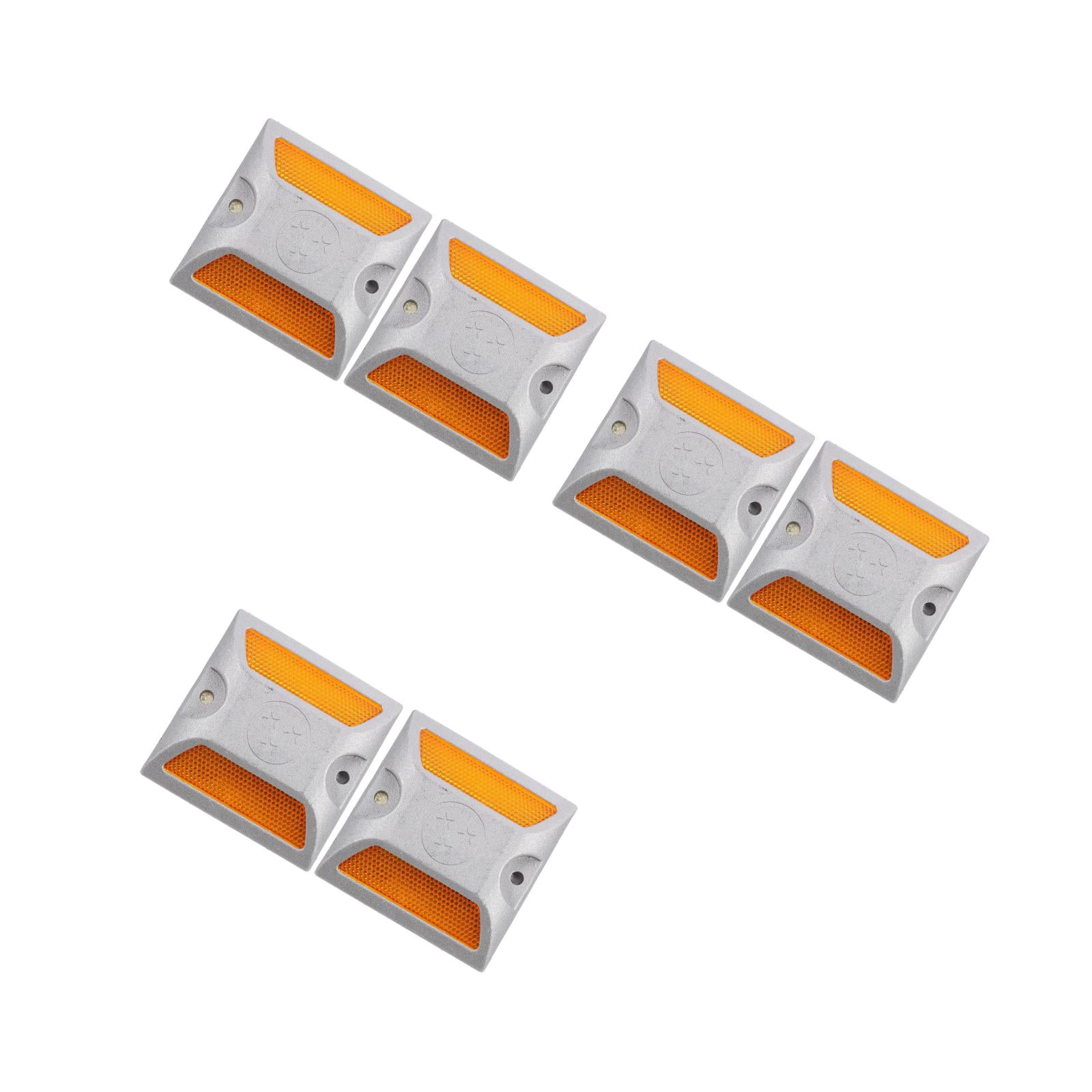 Pavement Markers,6 Pcs Reflective Road Pavement Marker Driveway Marker ...