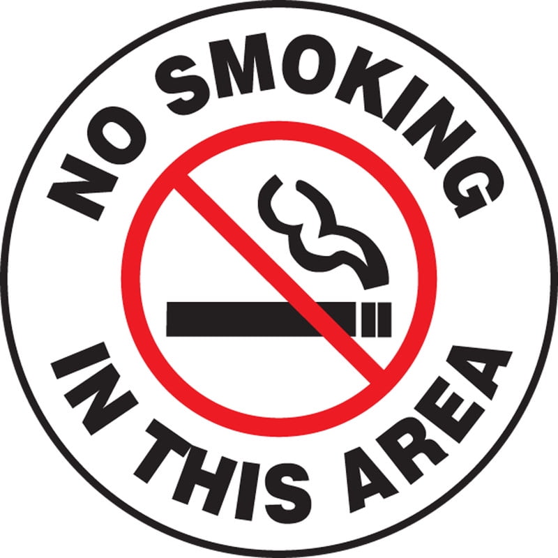 Pavement Sign No Smoking In This Area Metal 12 Inch Rust Free Aluminum ...