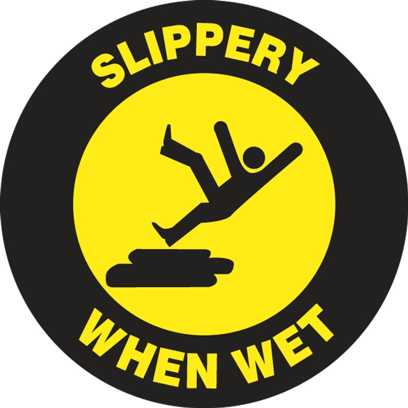 Pavement Sign Slippery When Wet For House Door Office Business Yard ...