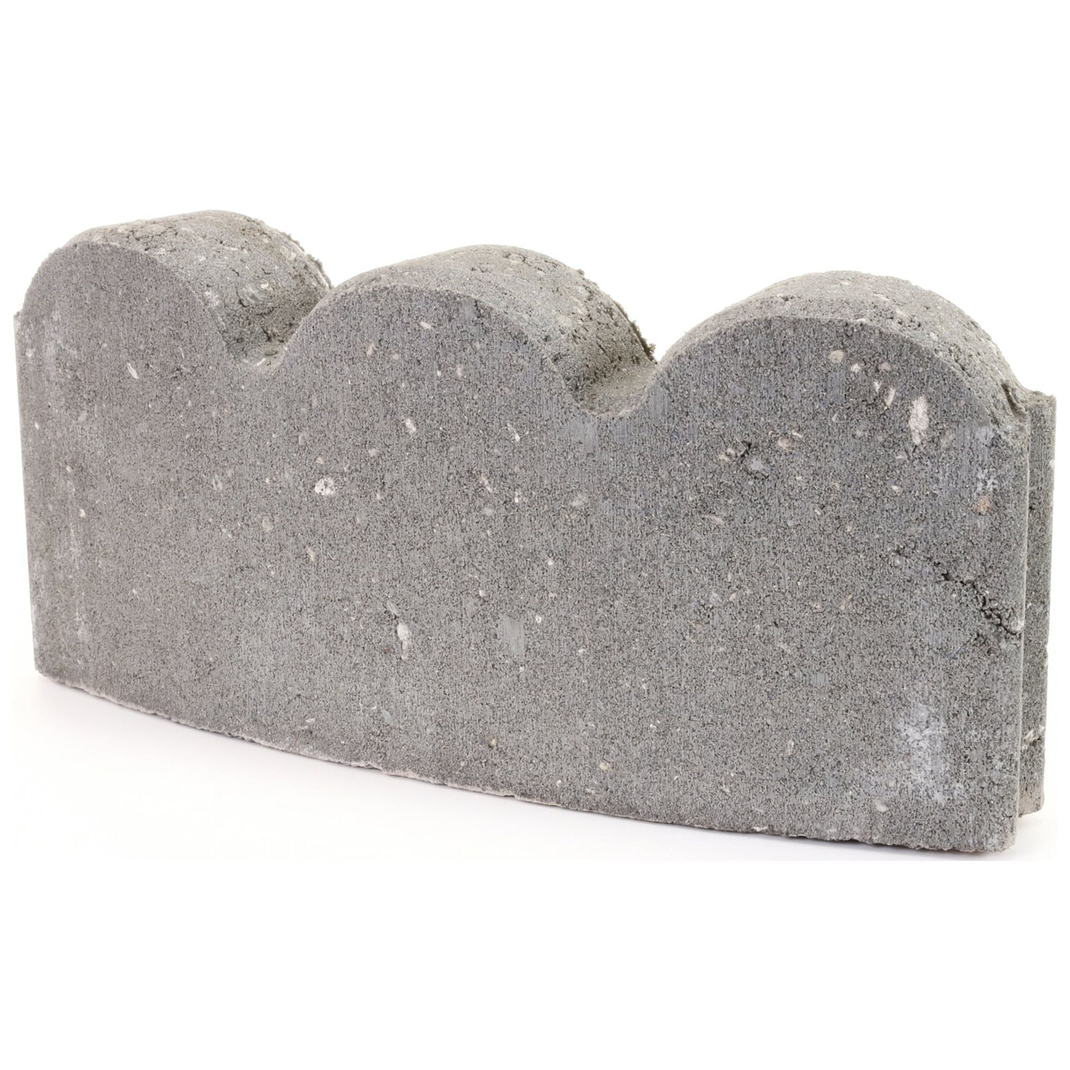 Pavestone 12" Curved Scallop Pewter (Grey) Concrete Edger - Walmart.com