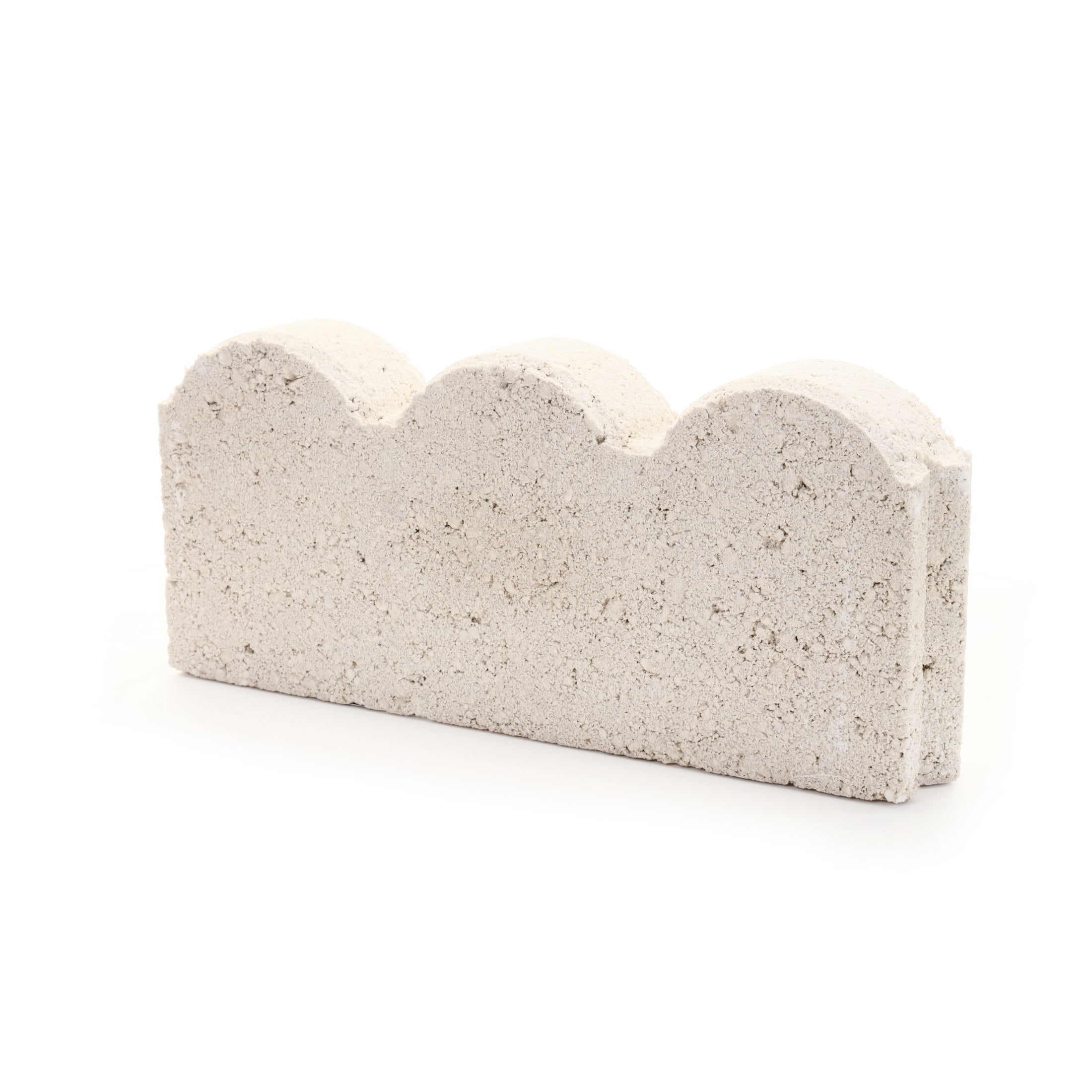 Pavestone 12" Straight Scallop Limestone (White) Concrete Edger ...