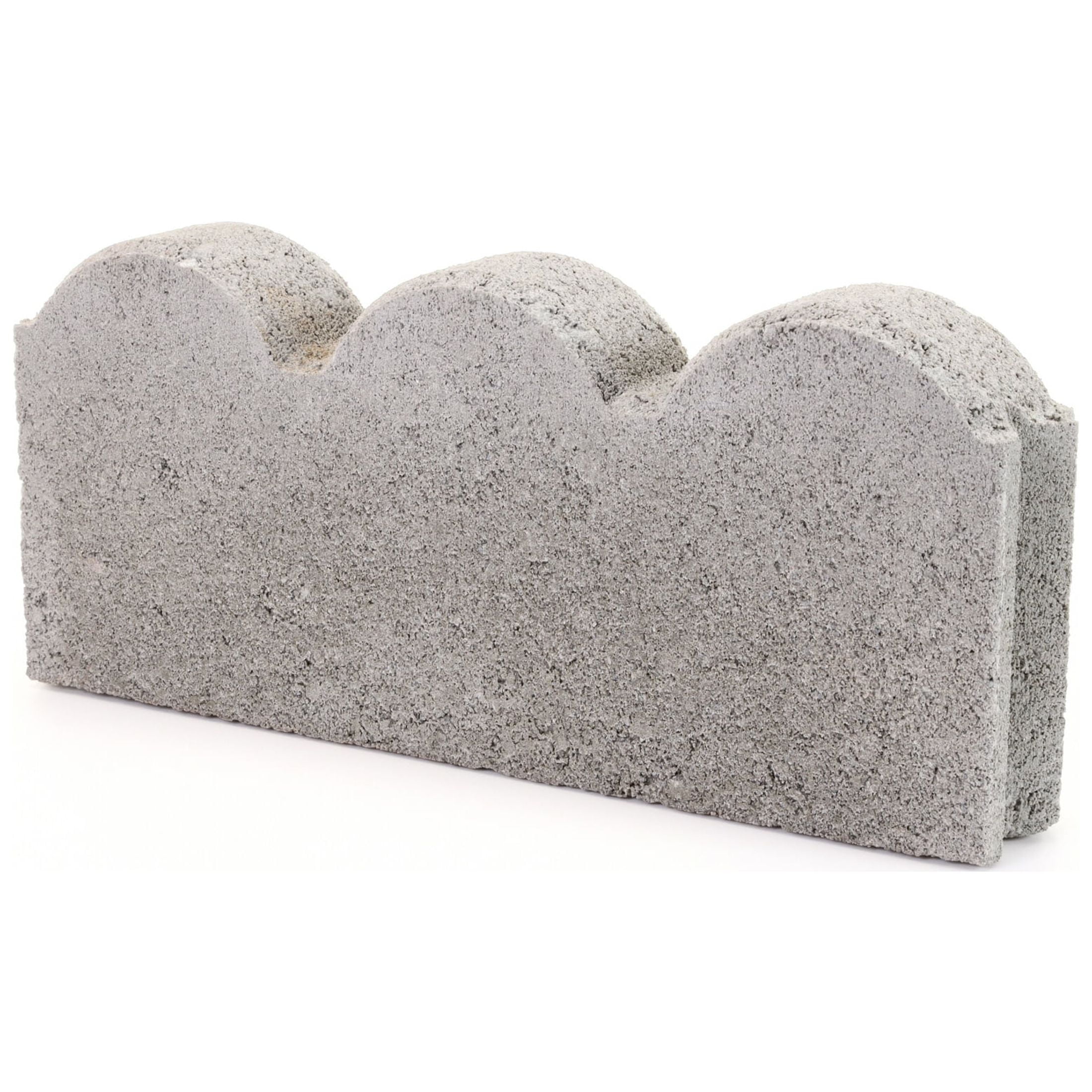 Pavestone 12" Straight Scallop Pewter Concrete Edger - Walmart.com