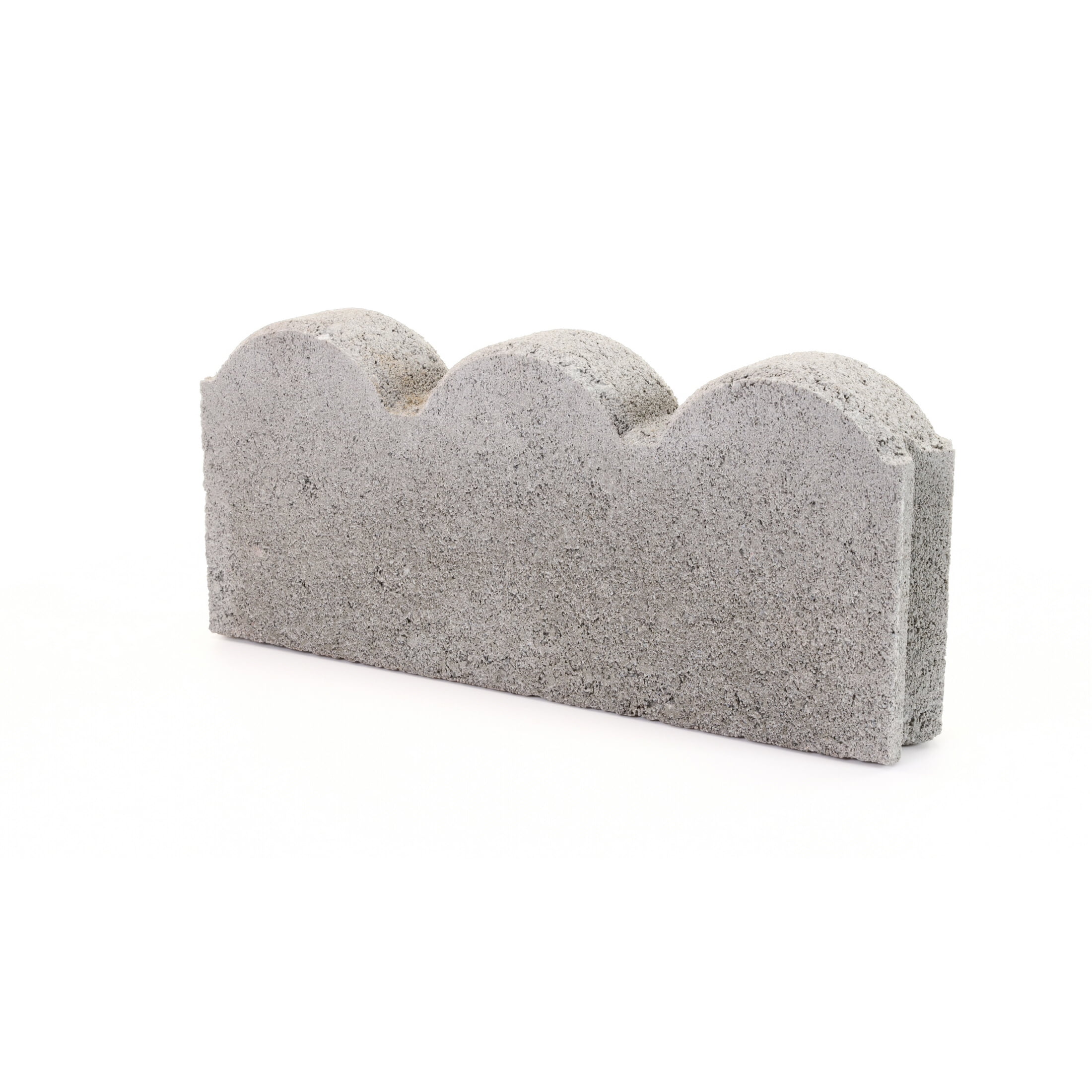 Pavestone 12" Straight Scallop Pewter Concrete Edger - Walmart.com