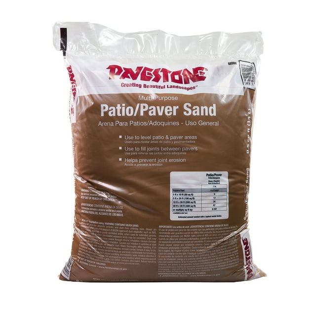 Pavestone .5 Cu. ft. Bagged Brown Natural Paver Sand - Walmart.com