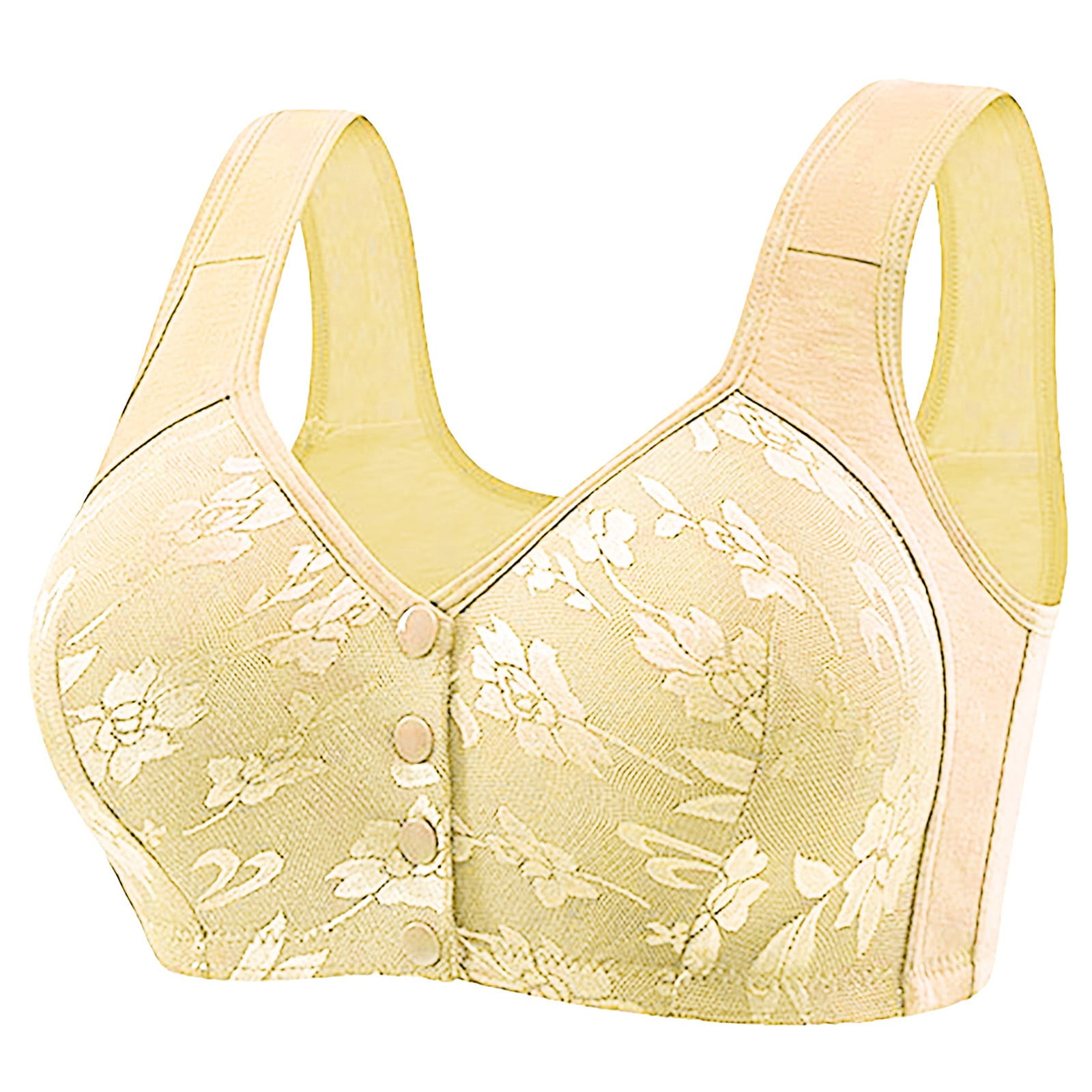 Pavied Bras for Older Women Plus Size Bra New Shaping Cup Front Buckle ...