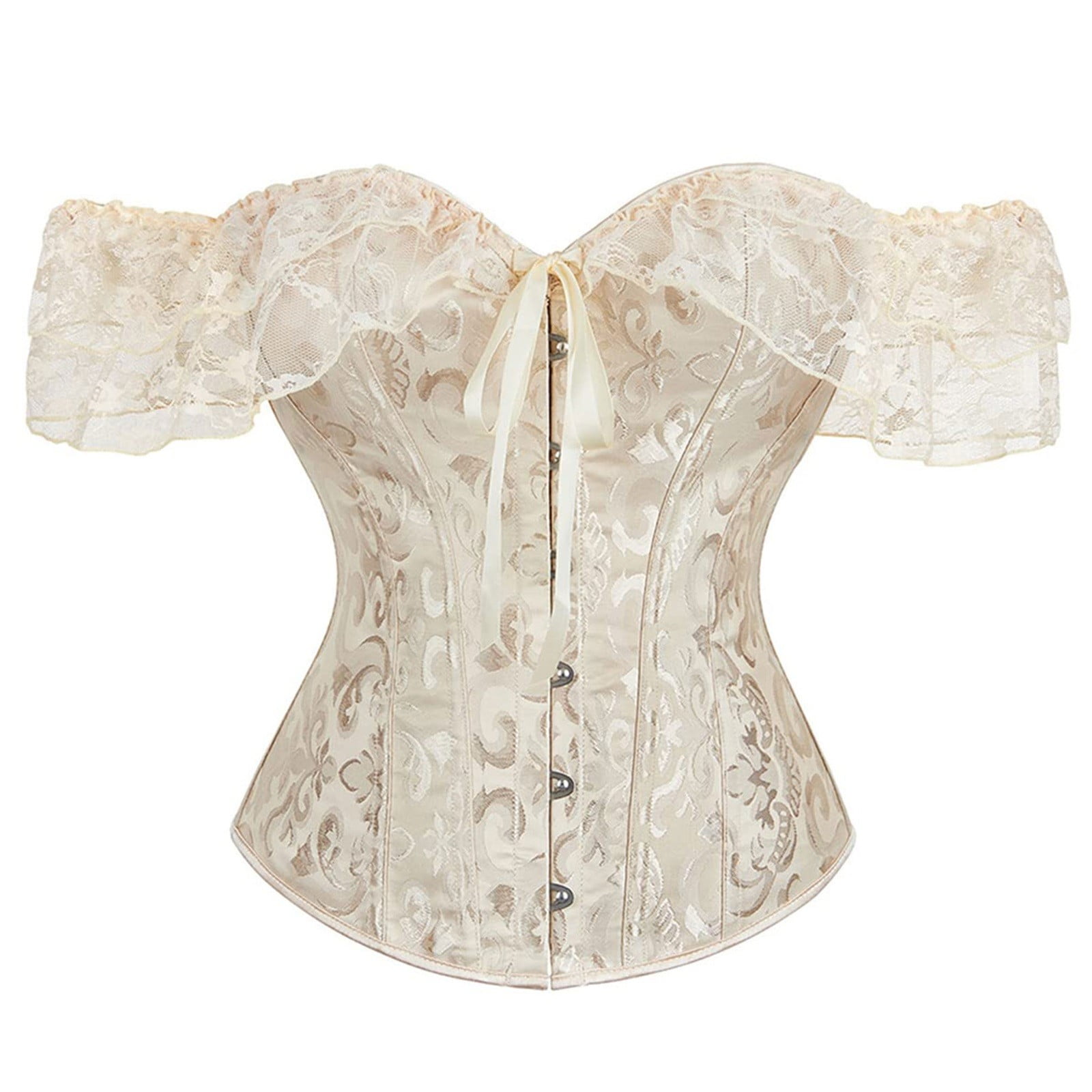 Pavied Corset Tops Camisole Tops Women Floral Lace Off Shoulder Corset ...