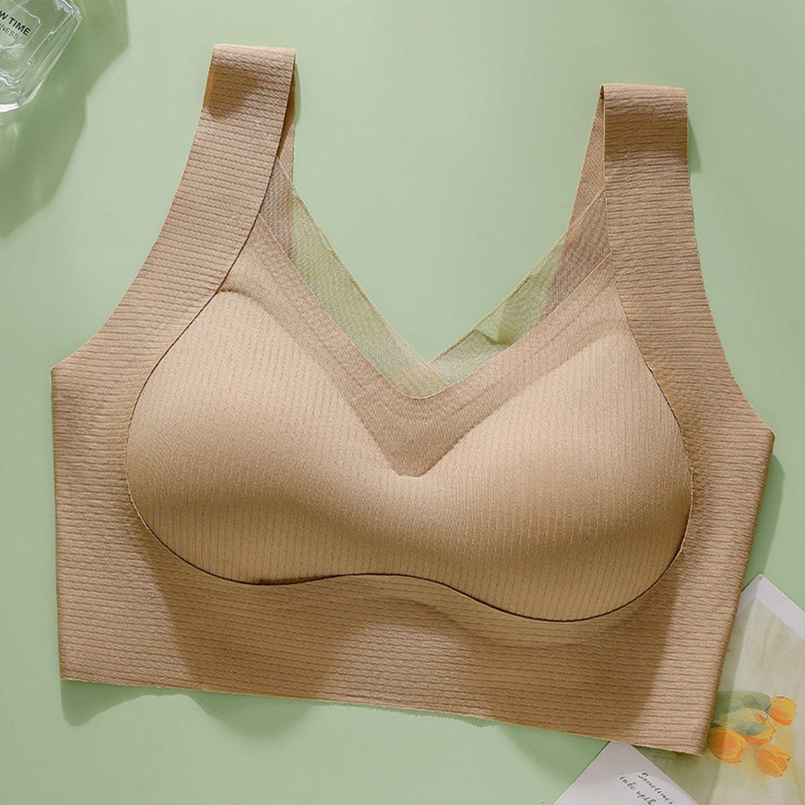Pavied Front Closure Bras Push Up Bra Seamless Bras Side Breasts ...