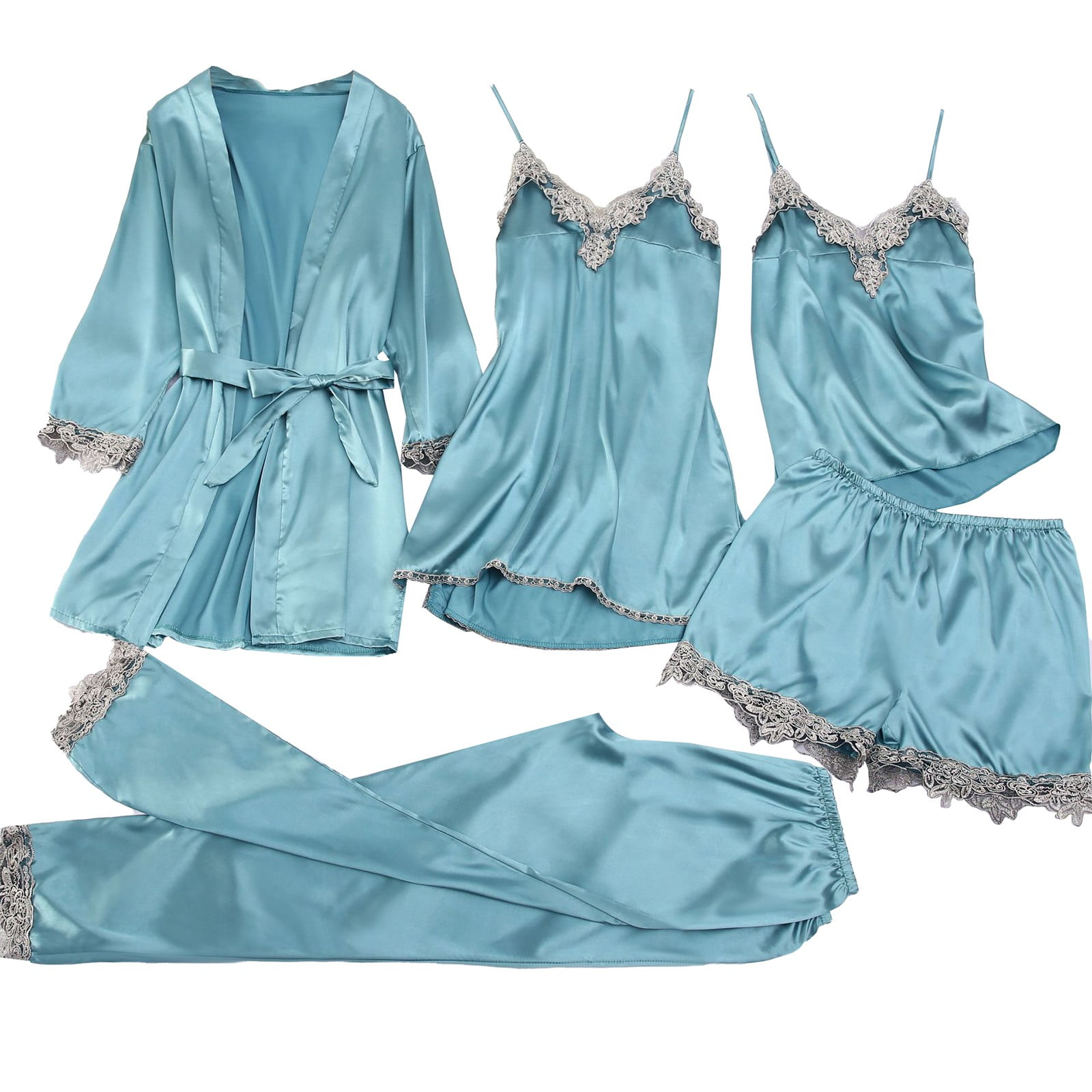 Pavied Pajamas for Women Set Lounge Sets for Women Nightwear Lace ...