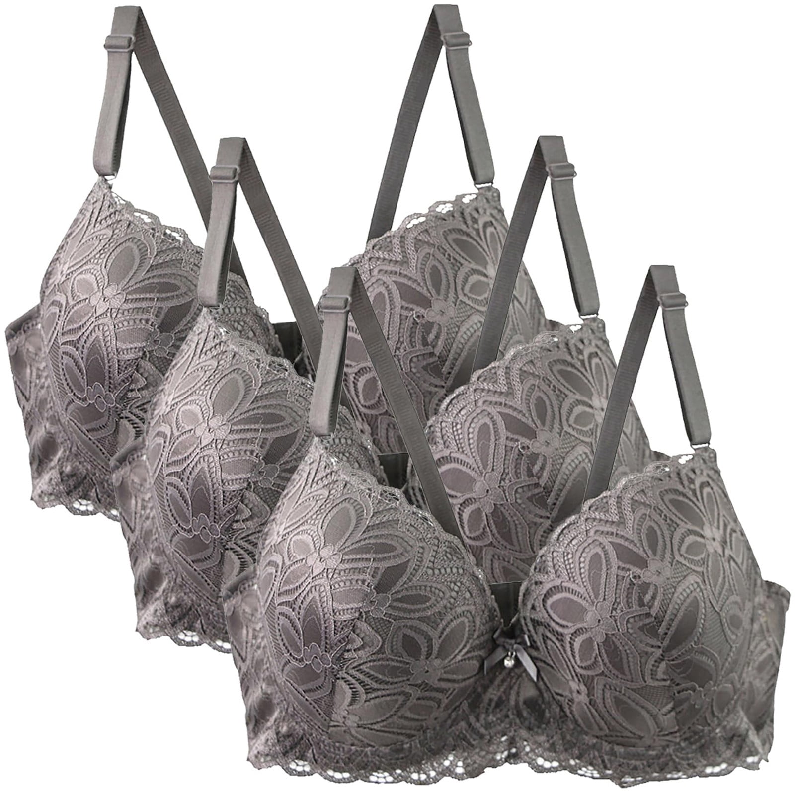 Pavied Push Up Bra Deep V Bra Lace Bras Sports Bra With Adjustable ...