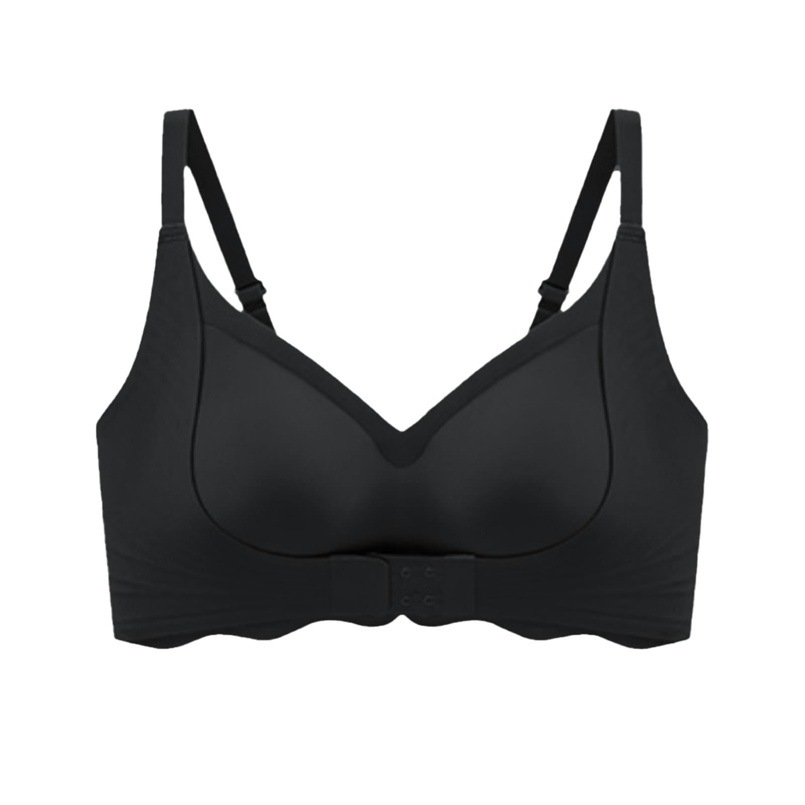 Pavied Push Up Bra Seamless Bras Women's Front Buckle Seamless Fixed ...