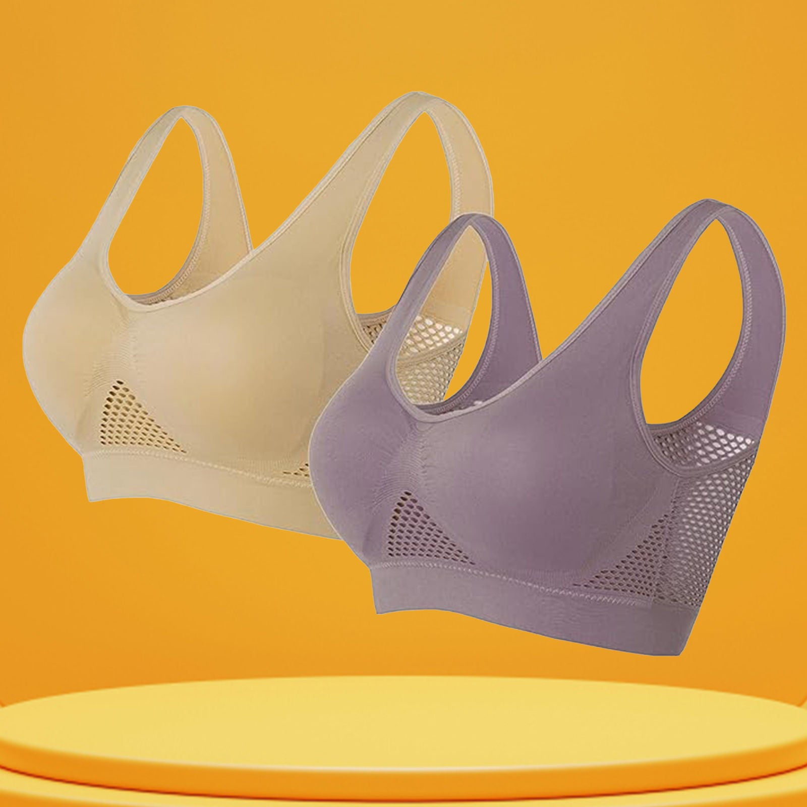 Pavied Sports Bra Wireless Bras Plus Size Bra Sports Bras Comfort Bras ...