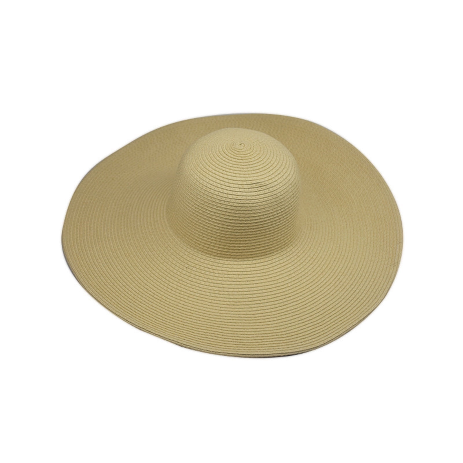 Pavied Sun Hats Straw Hat Women's Wide-Brim Sun Protection Straw Hat ...