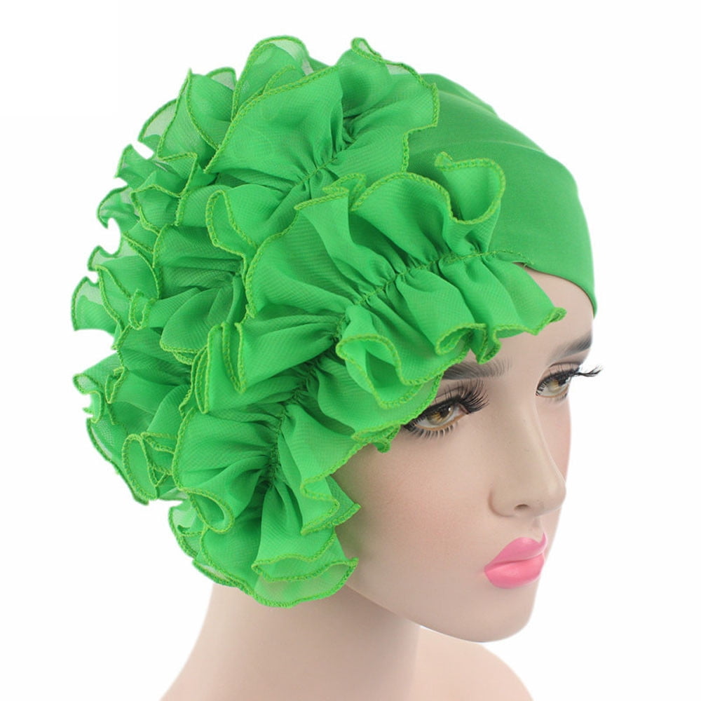 Pavied Sun Hats,Wide Brim Hats,Women Flower Cancer Chemo Hat Beanie ...