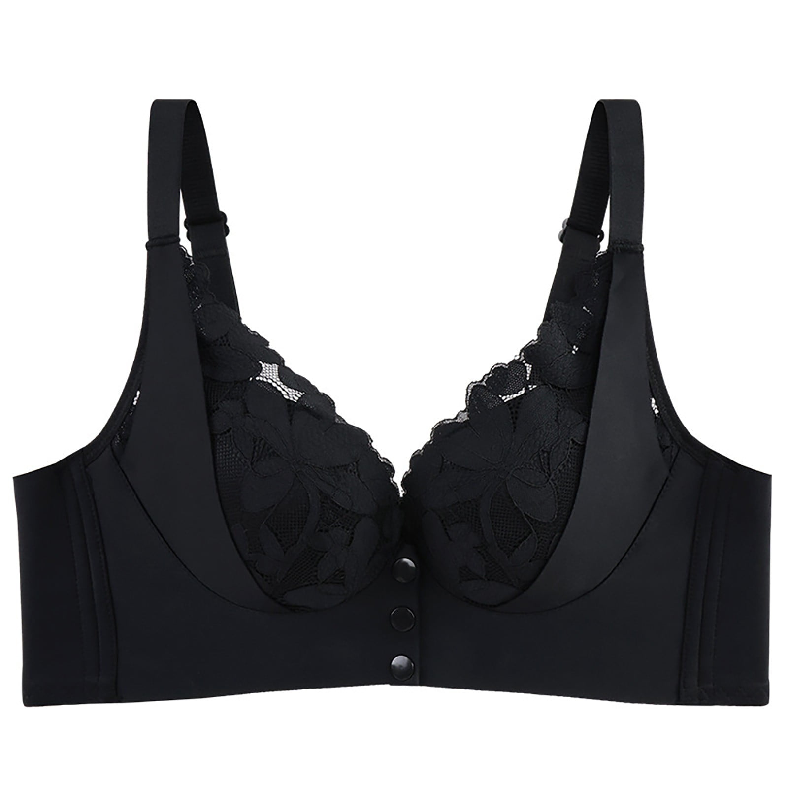 Pavied Wireless Bras for Women Seamless Bras Women Solid Color Lace ...