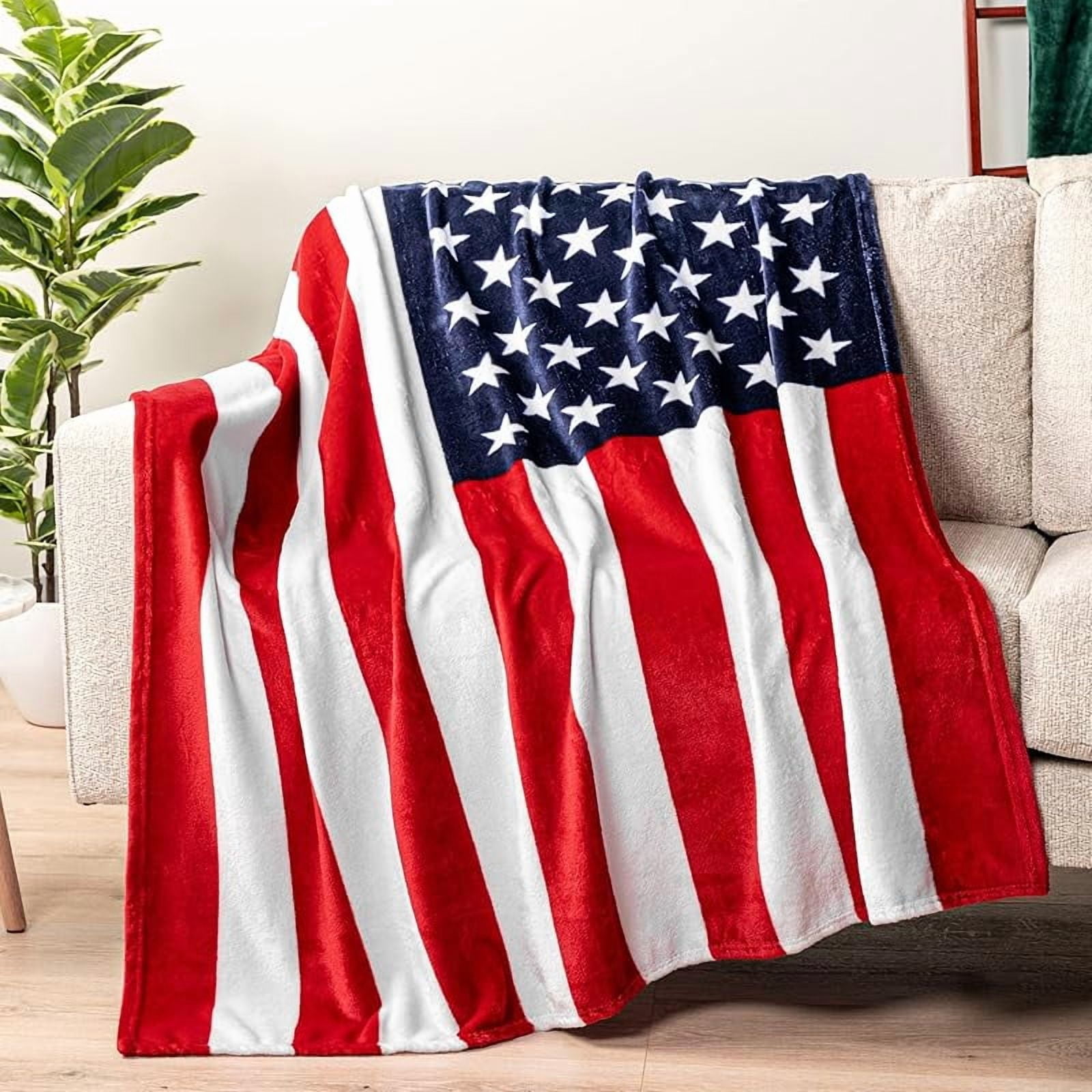 Pavilia Patriotic Blanket - American National Flag Throw Blanket for ...