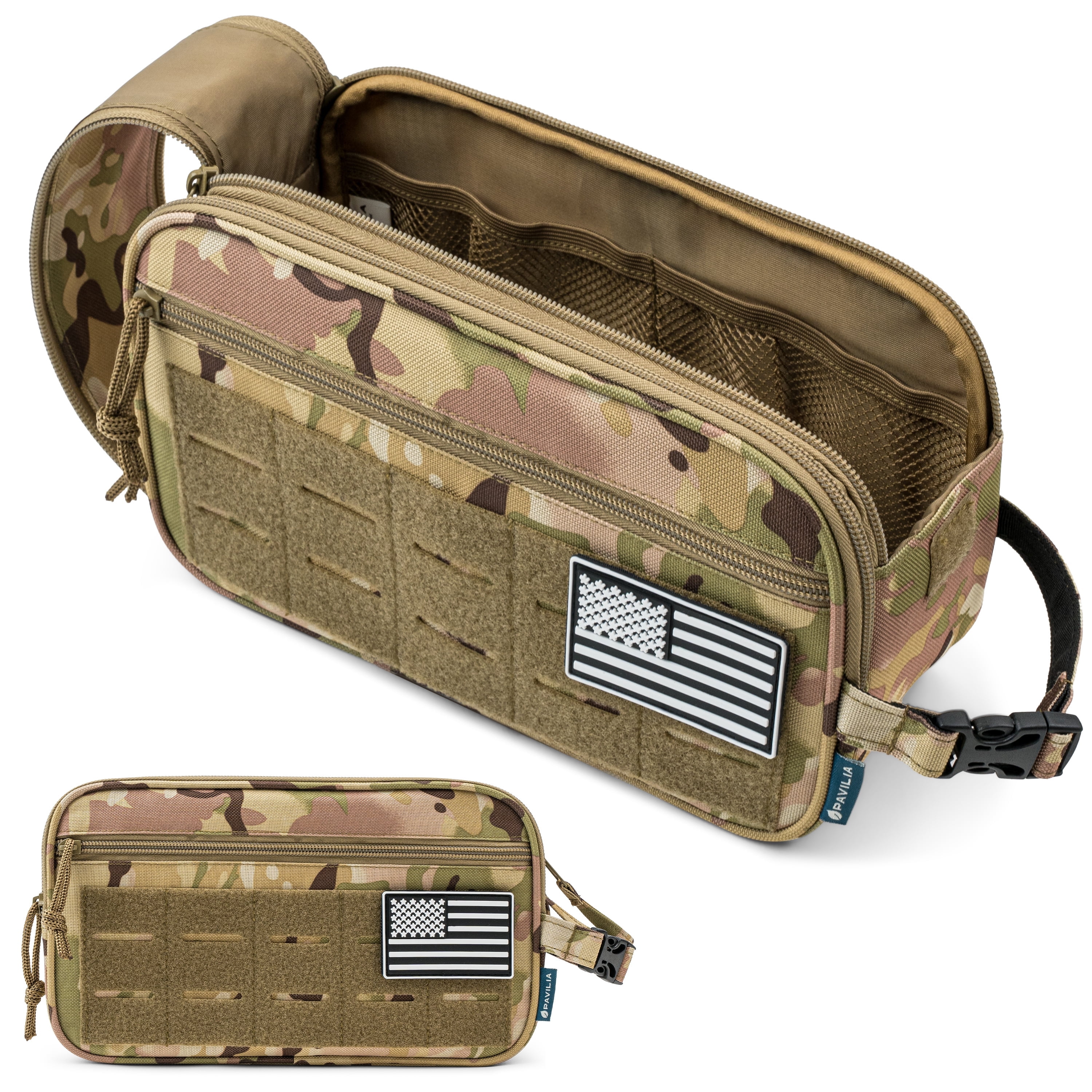 Pavilia, Tactical Toiletry Bag, 11x4.5x6 inches, Water Resistant ...